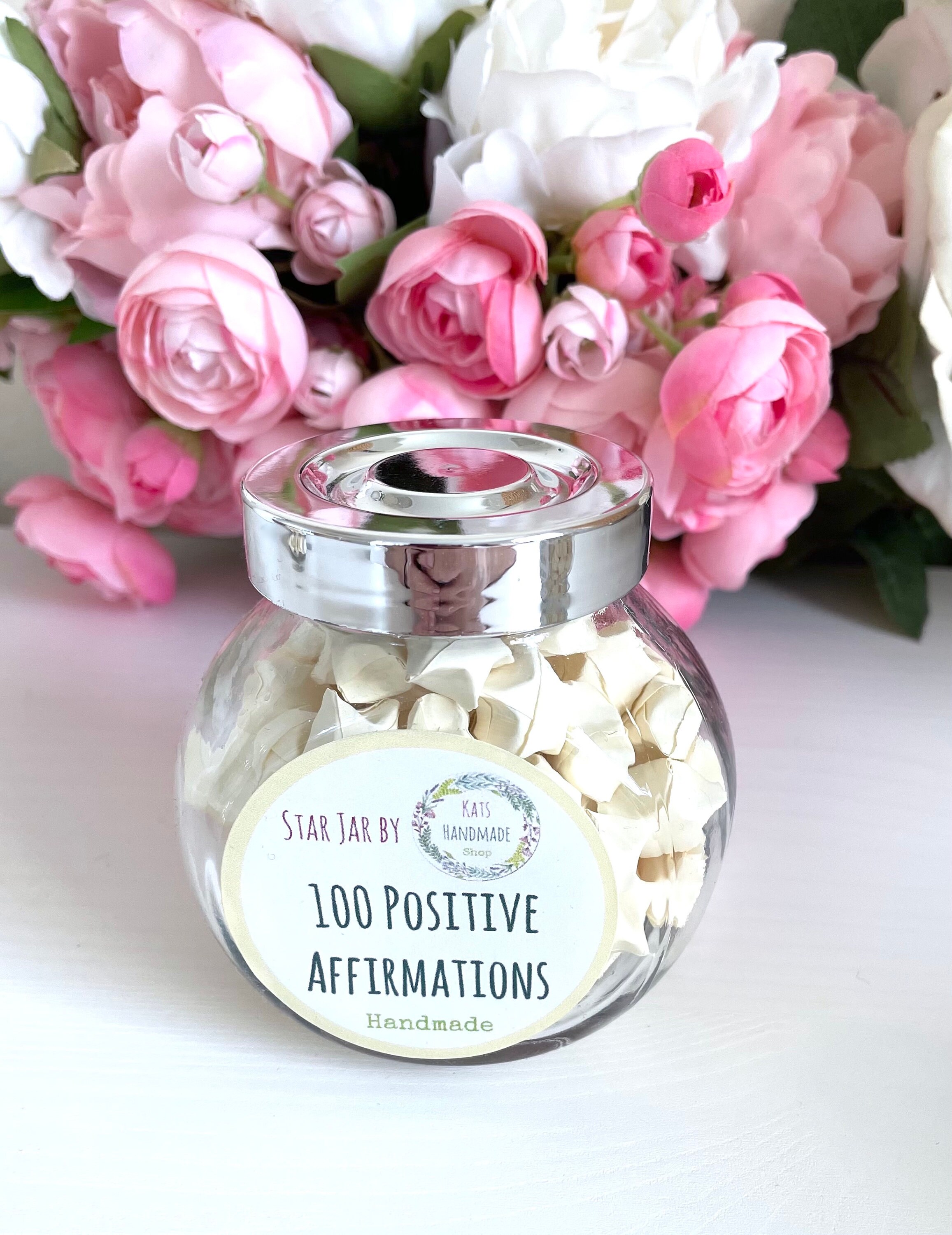 Star Jar 100 Positive Affirmations Lucky Origami Stars in a - Etsy UK