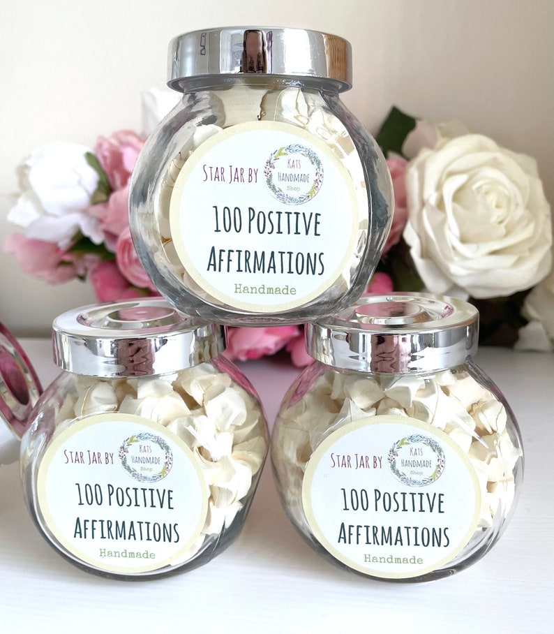 Star Jar 100 Positive Affirmations Lucky Origami Stars in a - Etsy