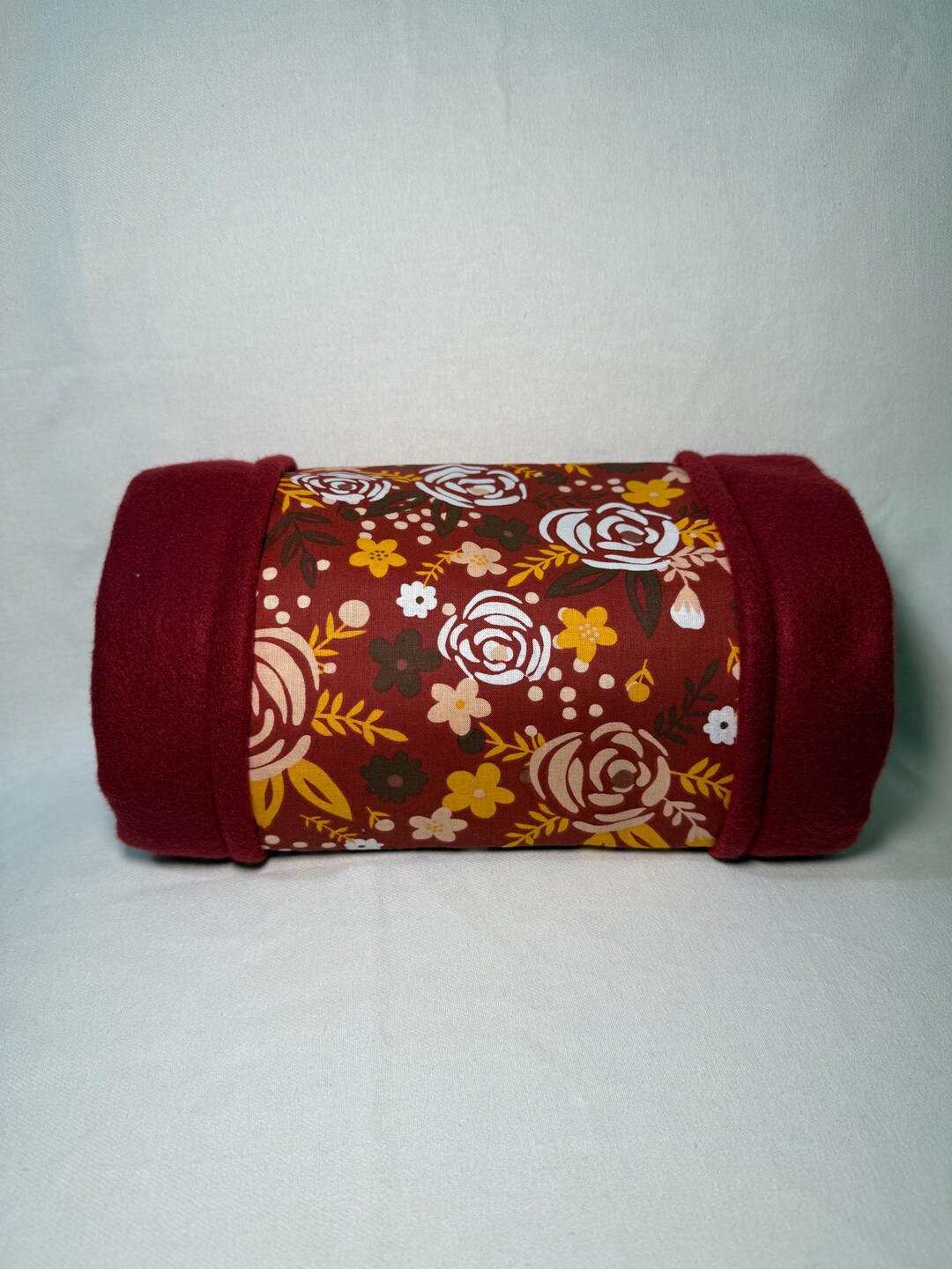 Burgundy Floral Hideaway (large) for Small Animals Like Guinea Pigs ...