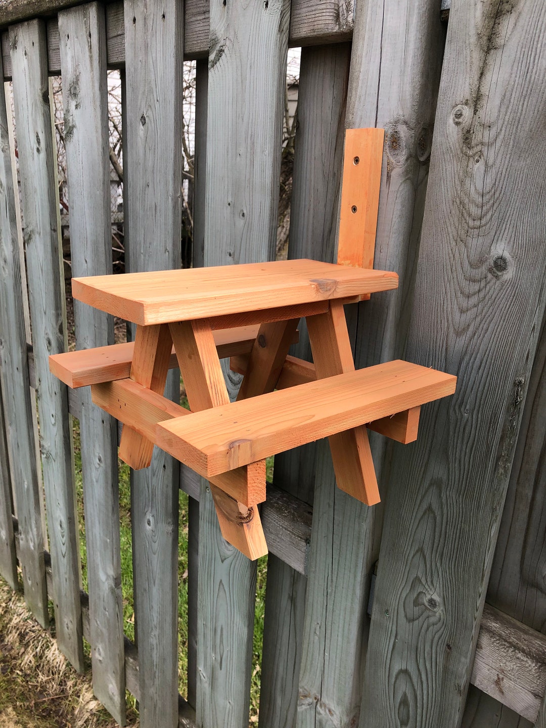 Squirrel Picnic Table, Bird Feeder, Hanging Garden Décor, Ideal Gift ...