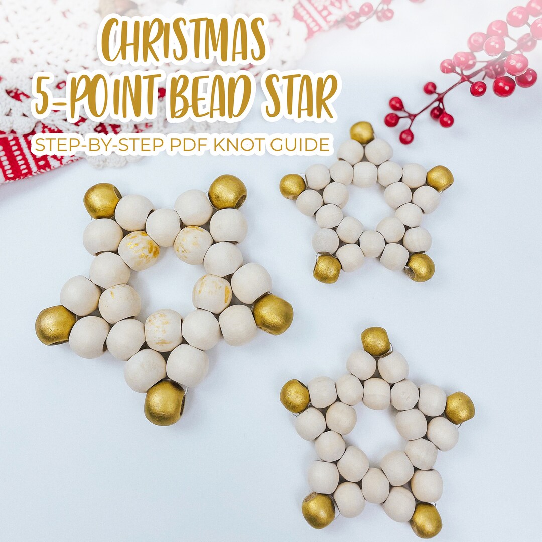 Christmas 5-point Bead Star / Christmas Star/ Christmas - Etsy