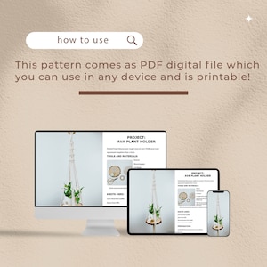 Macrame Plant Holder Pattern / Plant Hanger/ Macrame Pattern / Macrame ...