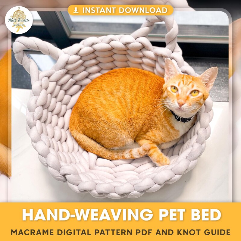 Macrame Cat Bed - Etsy