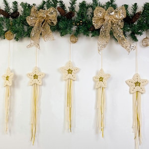 MACRAME STAR PATTERN / Christmas Star/ Macrame Christmas Ornament ...