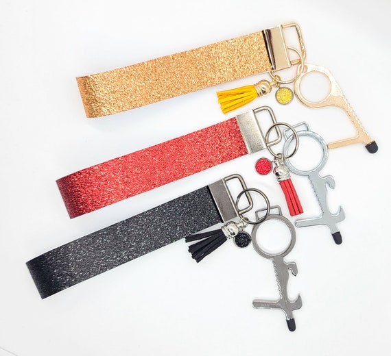 No Touch Keychain Keyfob Touchless Keychains Safe Keychains - Etsy
