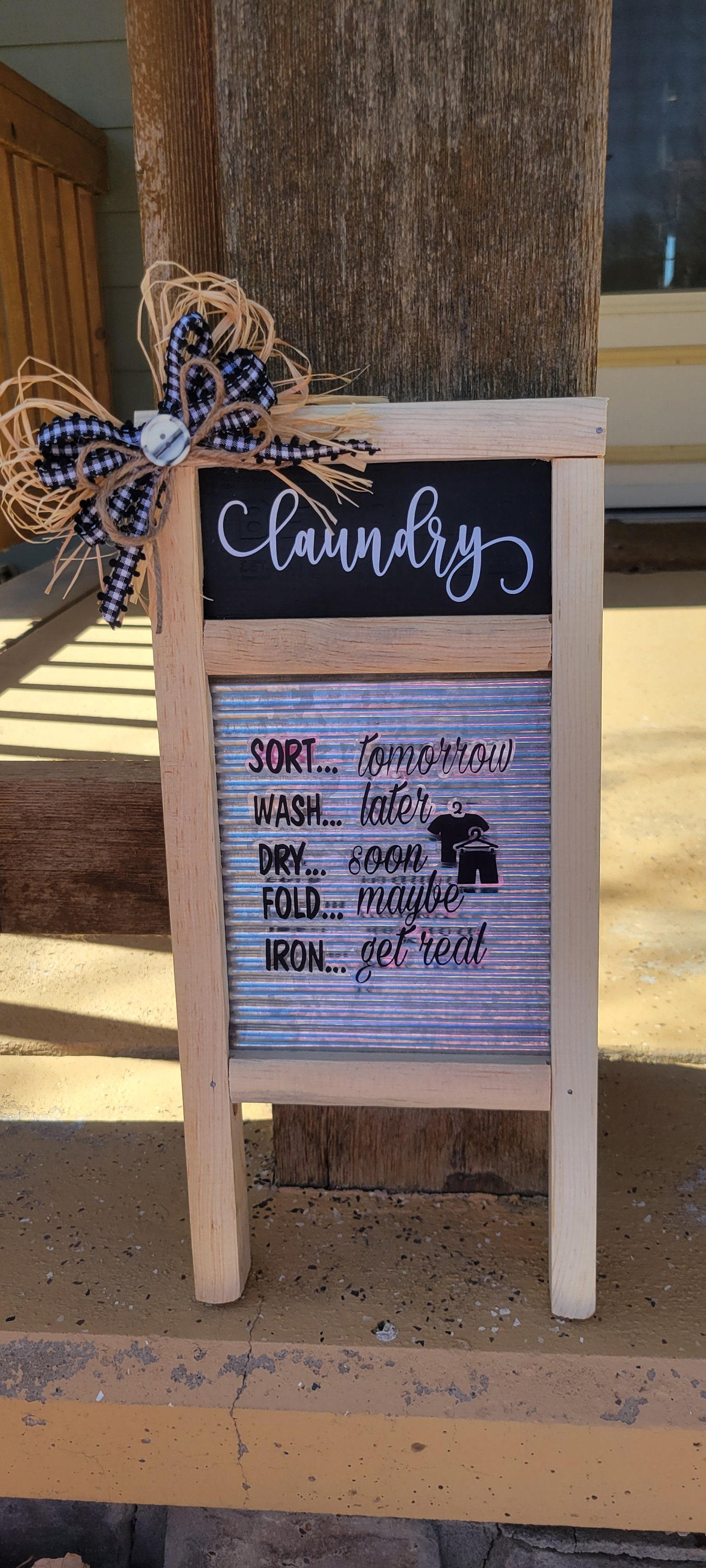 Laundry Room Decor, Washboard Sign, Laundry Schedule, Farmhouse Decor ...