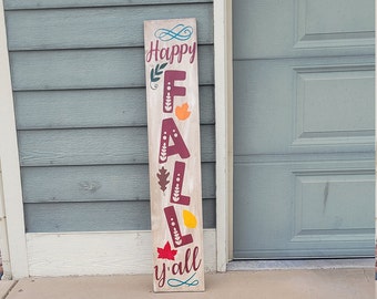 Wall Décor Signs Happy Fall Tall Porch Sign etna.com.pe