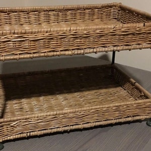 Wicker Letter Trays Vintage - Etsy