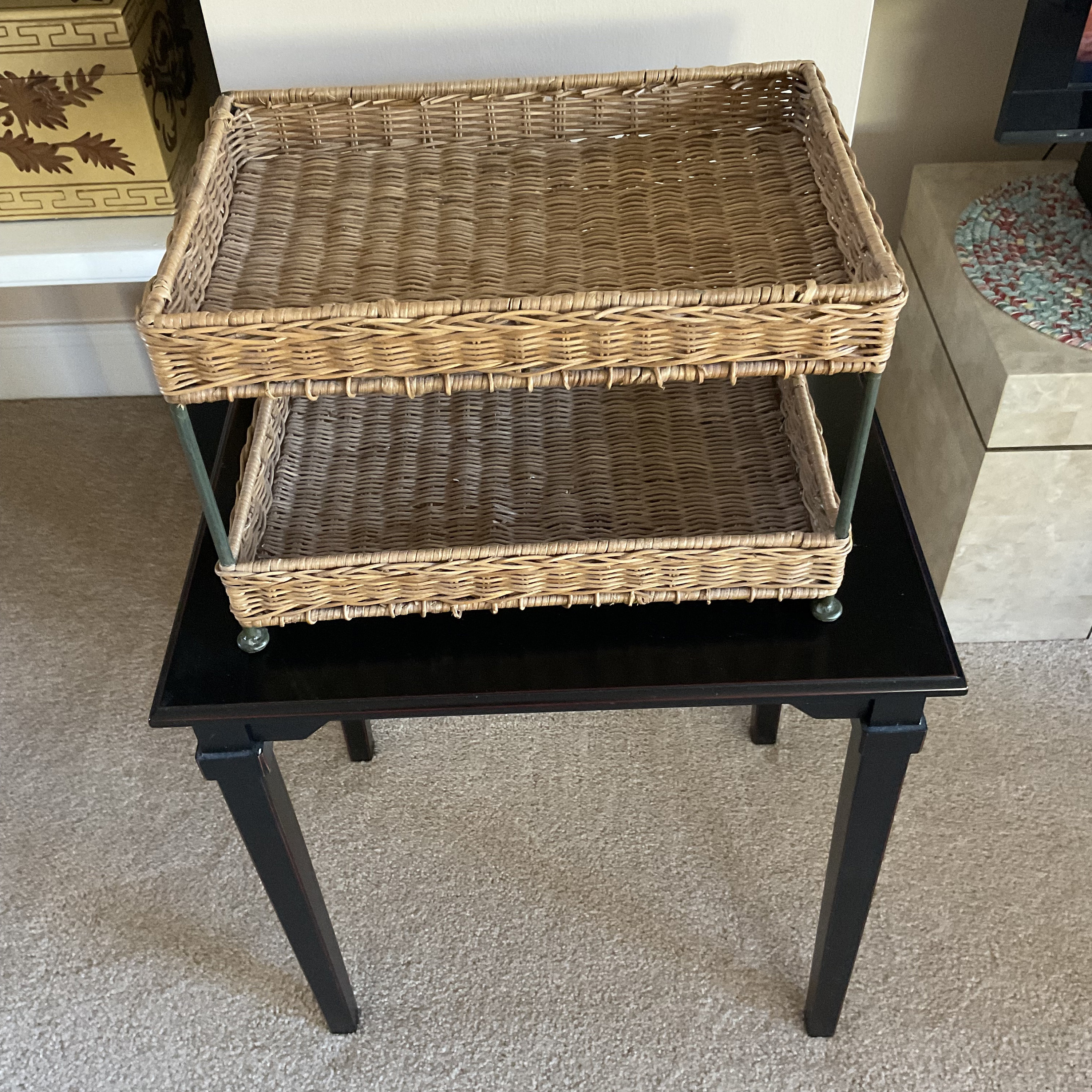 Wicker Letter Trays Vintage - Etsy