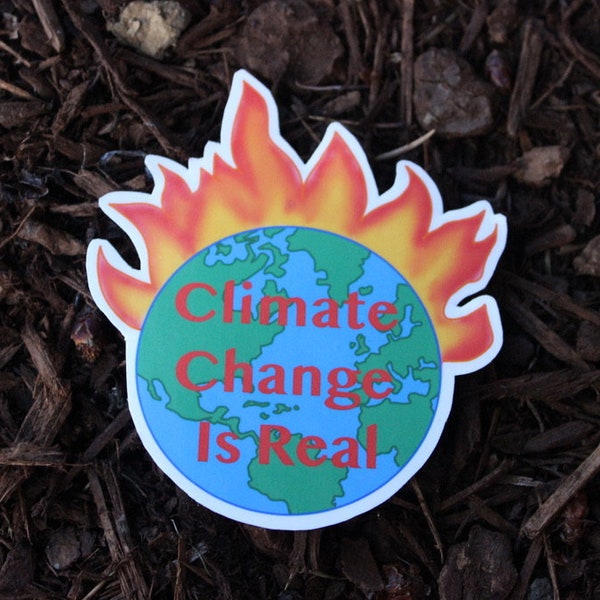 Climate Change is Real Sticker - Etsy