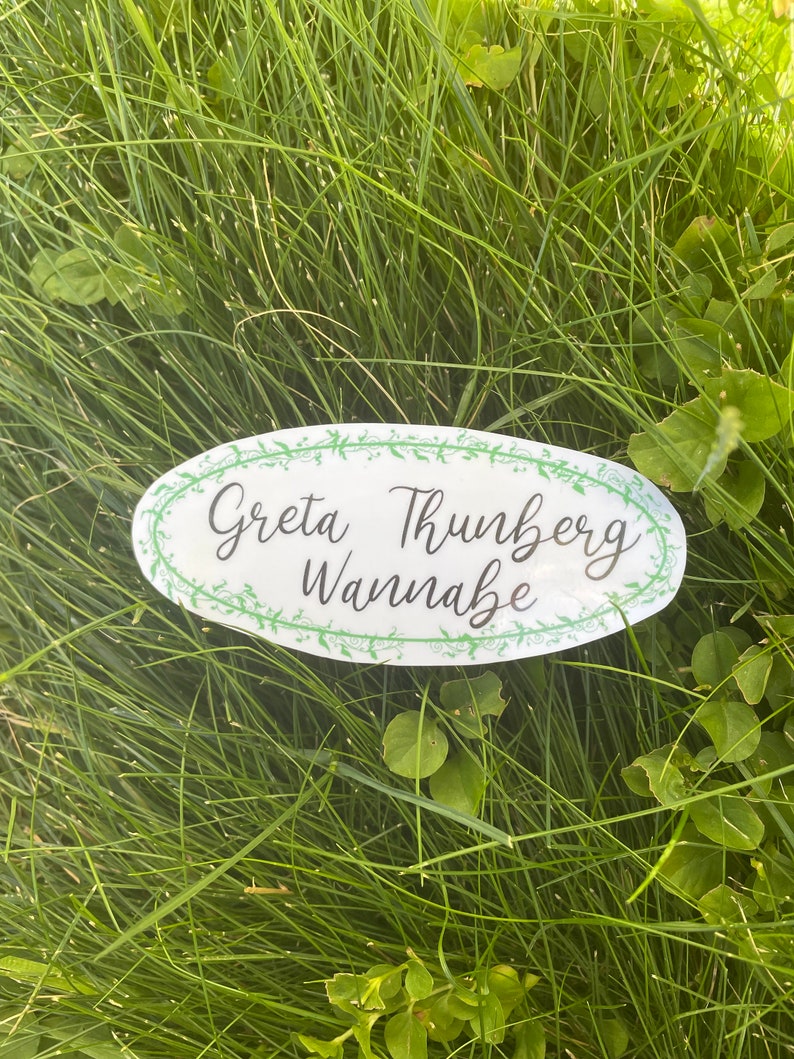 Greta Thunberg Wannabe Sticker - Etsy