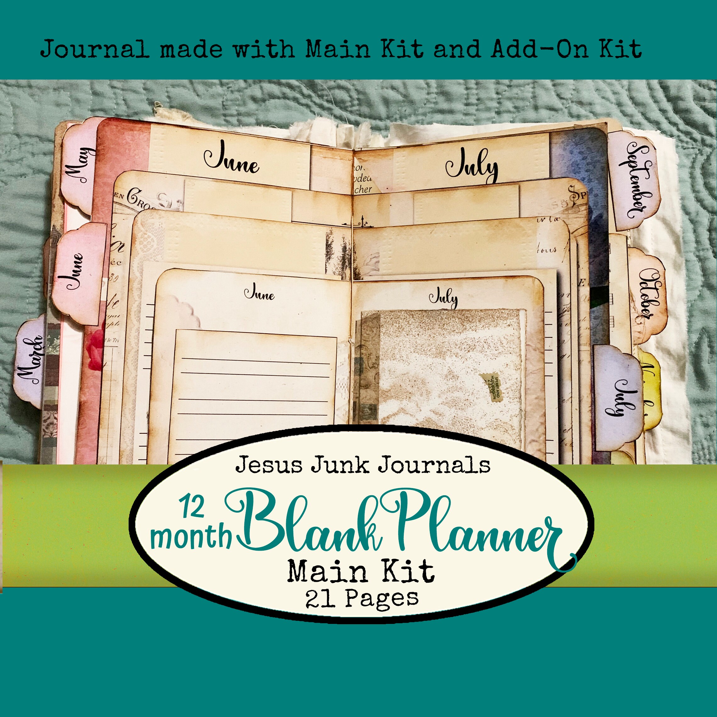 Blank Planner Main Kit, Create Any Kind of Planner-diet, Gardening ...