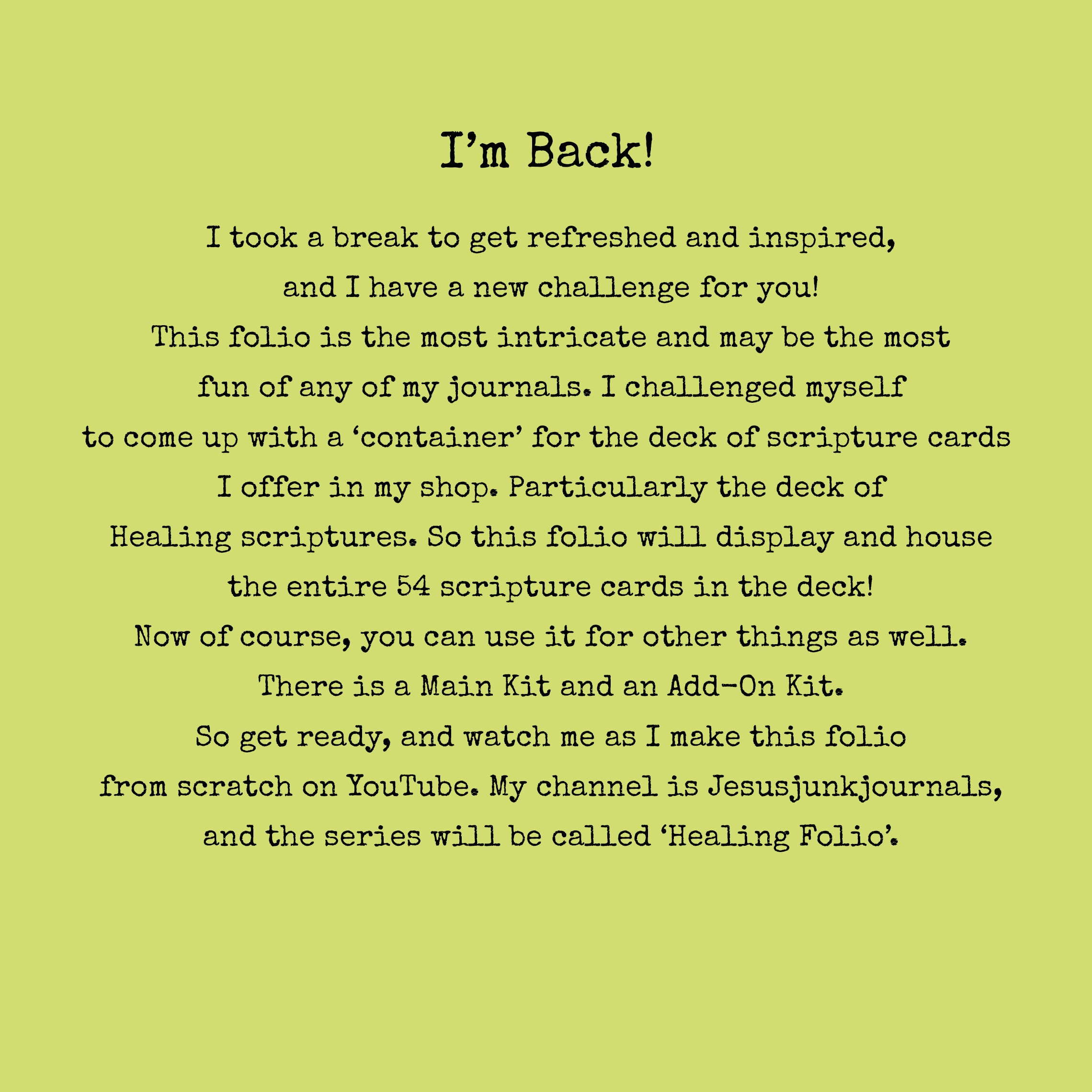 Healing Folio, Main Kit, Digital Printable From Jesusjunkjournals - Etsy