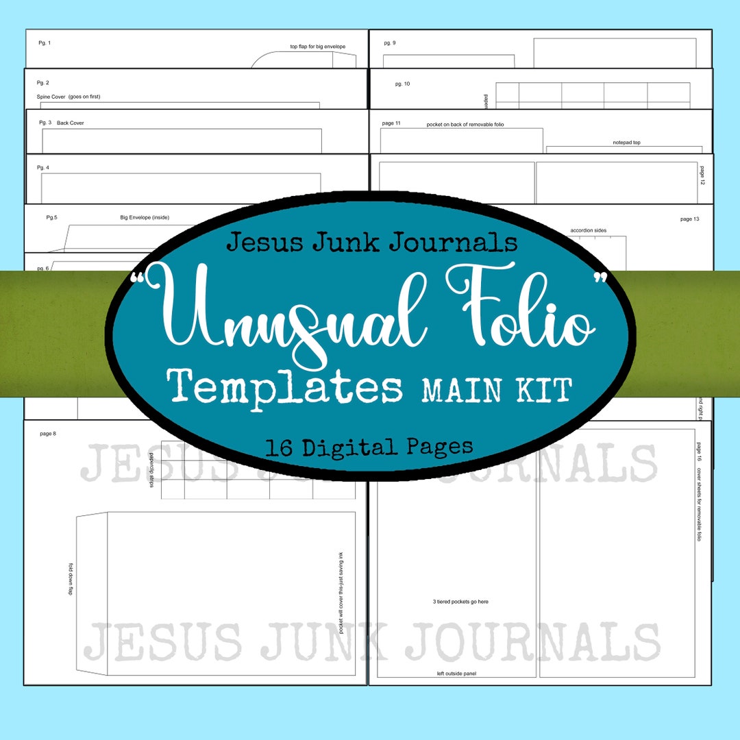 UNUSUAL FOLIO Templates, Main Kit, Digital Download Files, Also Look ...
