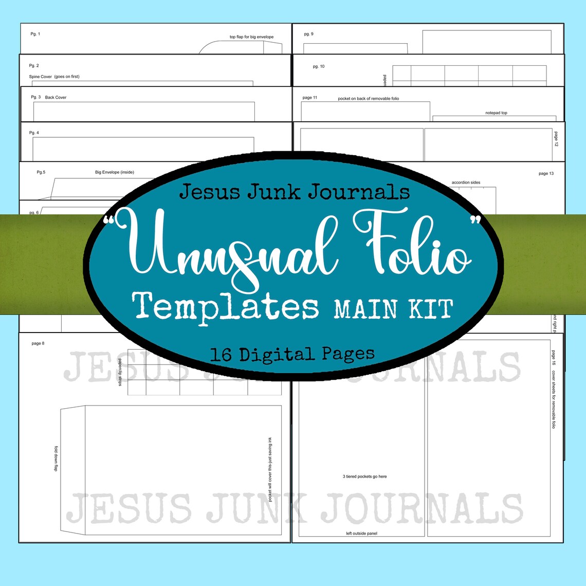 UNUSUAL FOLIO Templates Main Kit Digital Download Files - Etsy