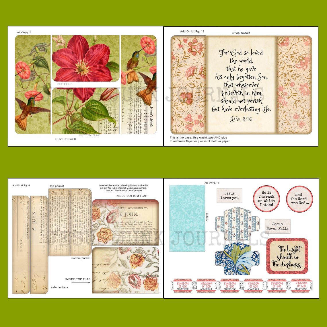 The Book of John Journal Add-on Kit, King James Version, Digital ...