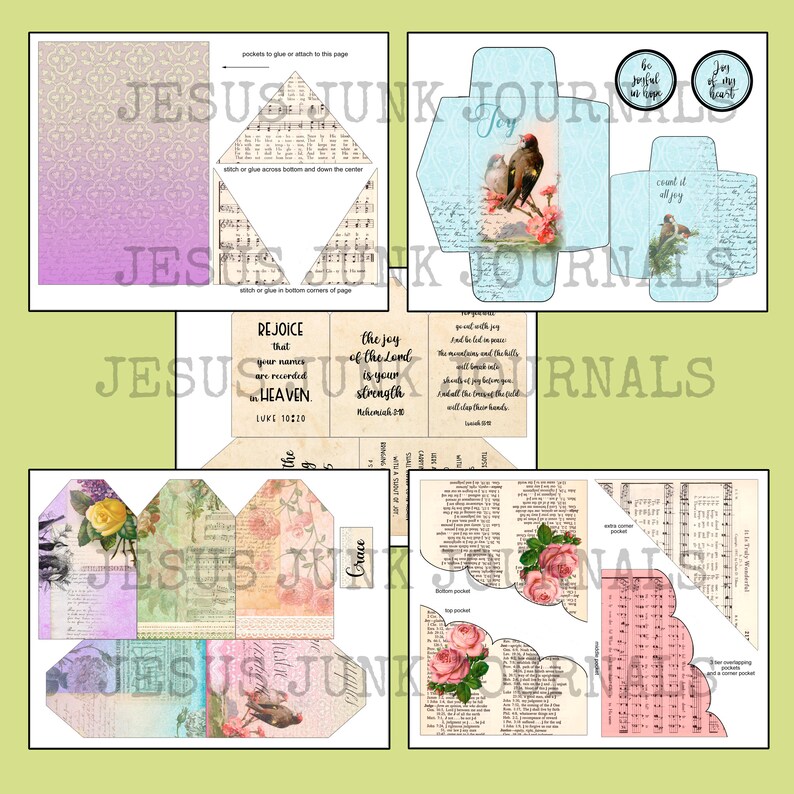 JOY Junk Journal Add-on Kit 80 Pieces of Ephemera - Etsy UK