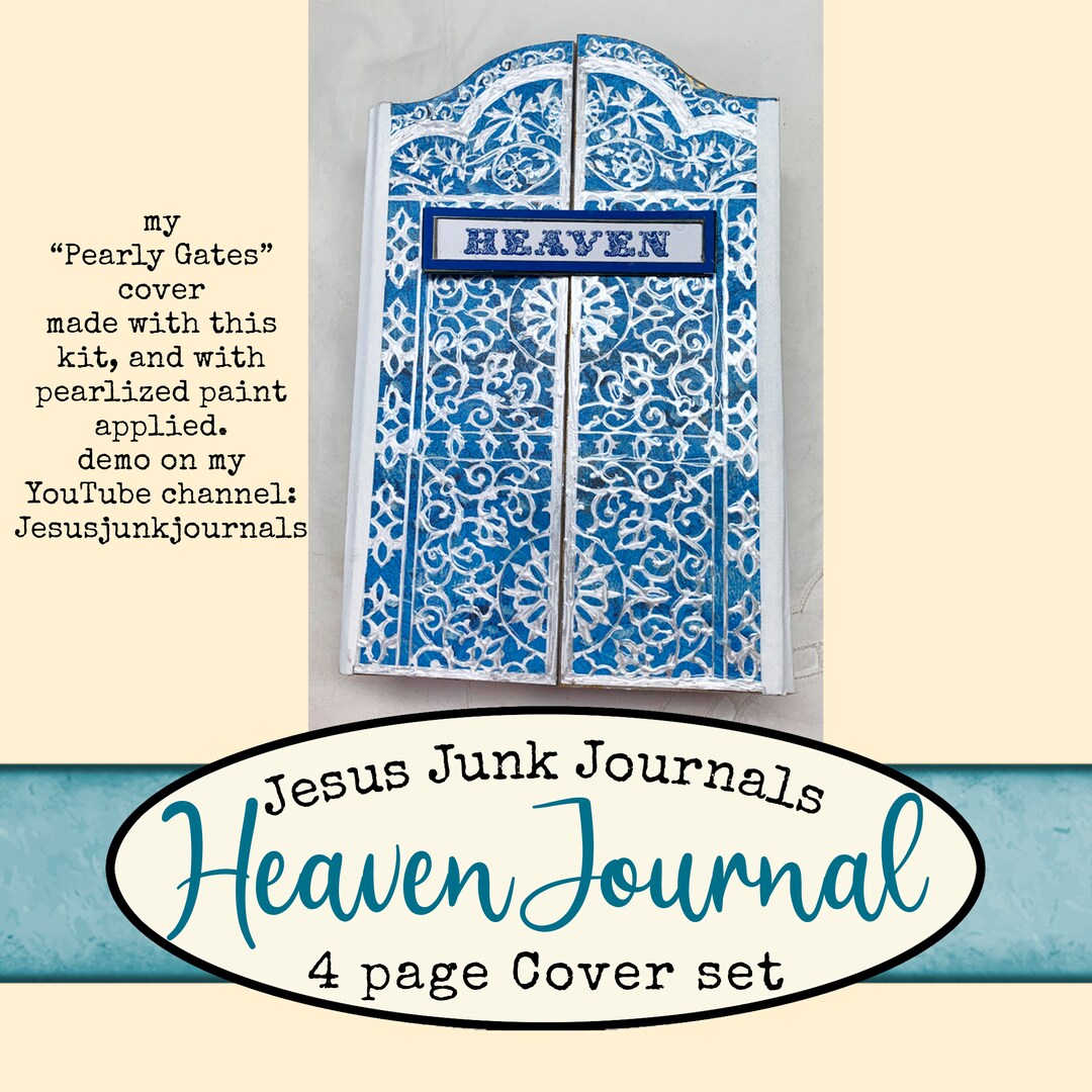 Cover Kit for HEAVEN Journal, Downloadable Digital Kit for Jesus Junk ...