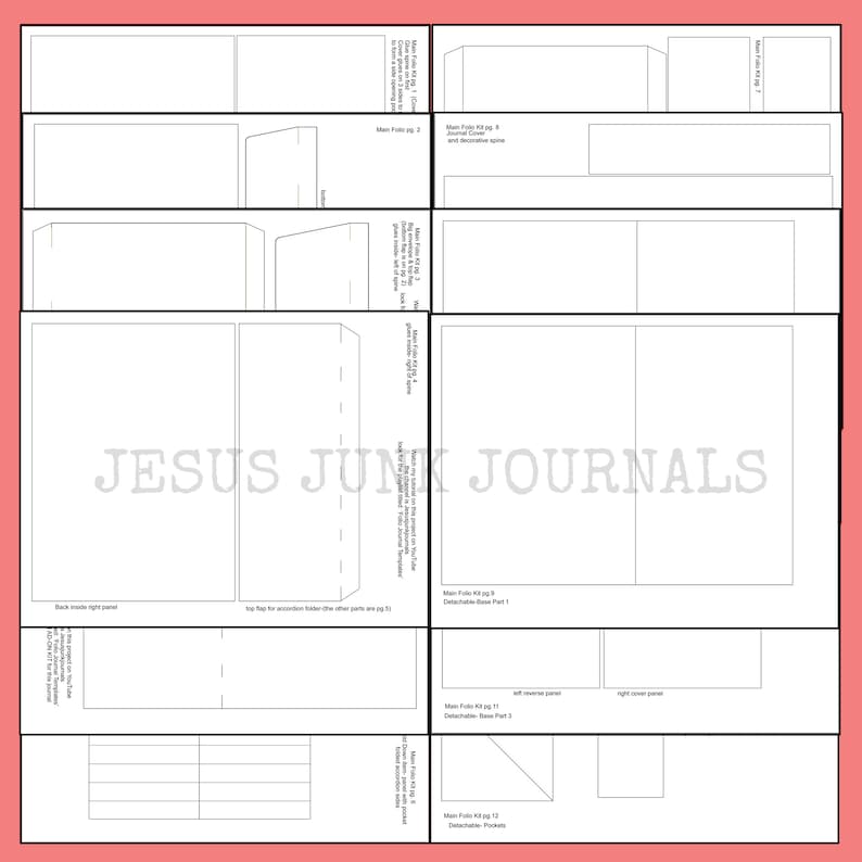 Folio Journal Templates Main Kit Digital Download - Etsy