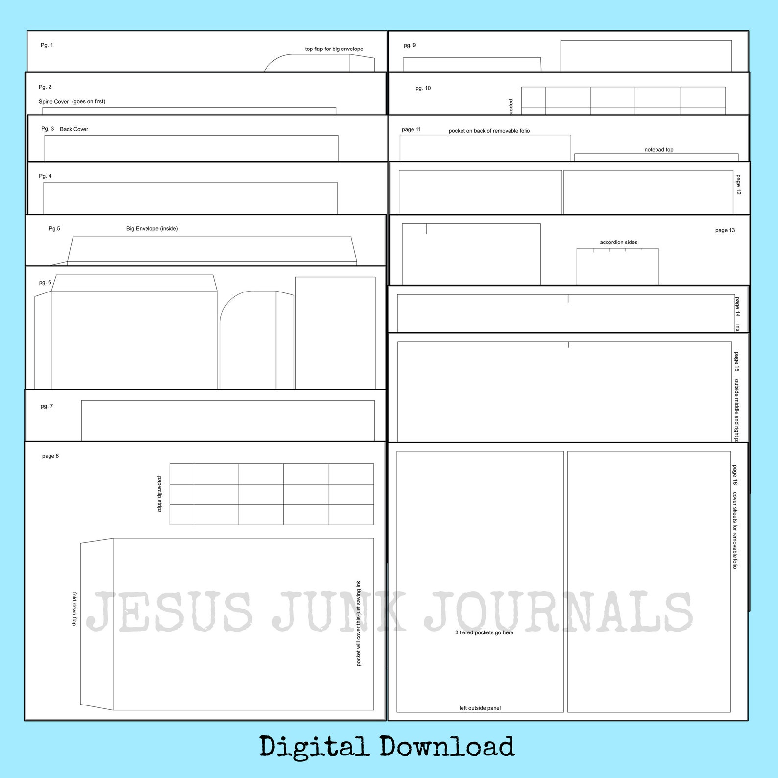 UNUSUAL FOLIO Templates Main Kit Digital Download Files - Etsy