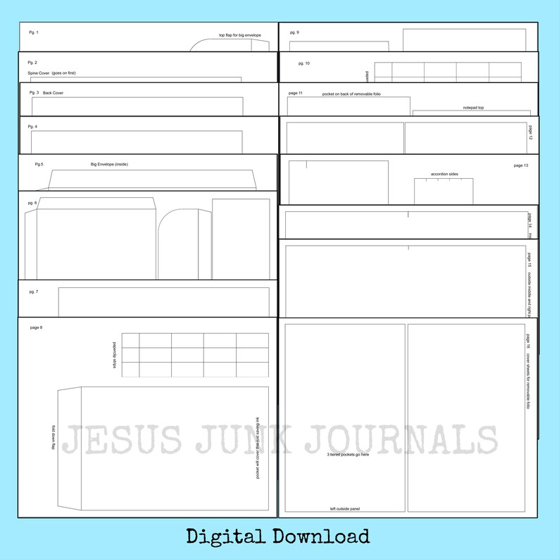 UNUSUAL FOLIO Templates Main Kit Digital Download Files - Etsy