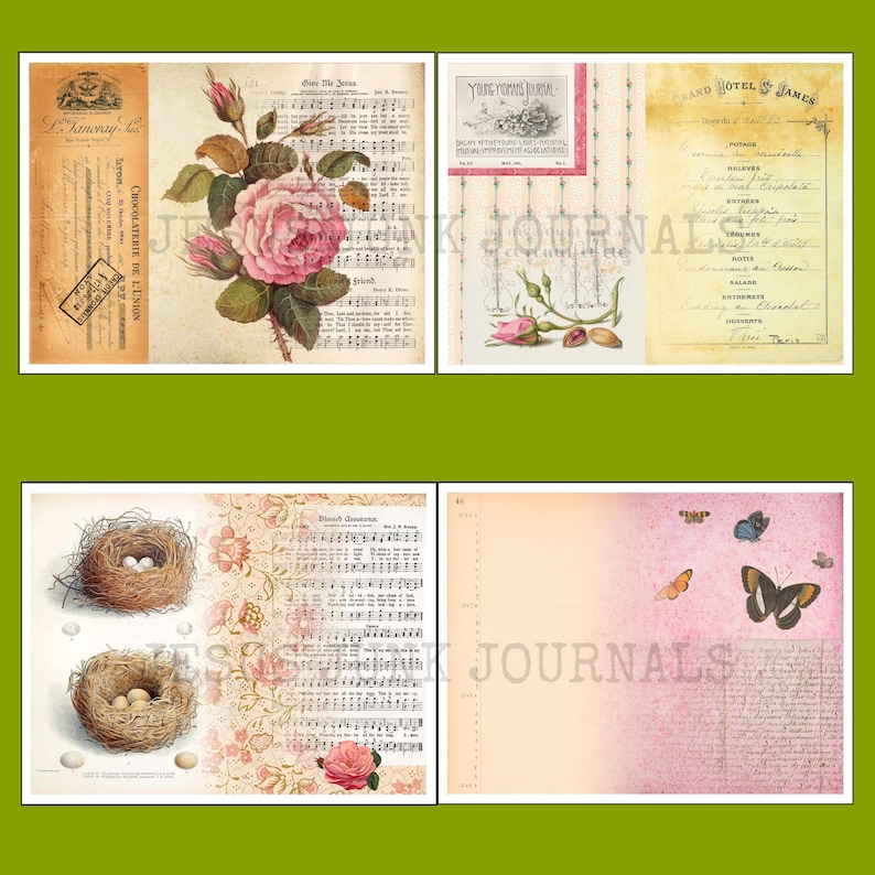 The Book of John Journal Main Kit, Digital Junk Journal ...