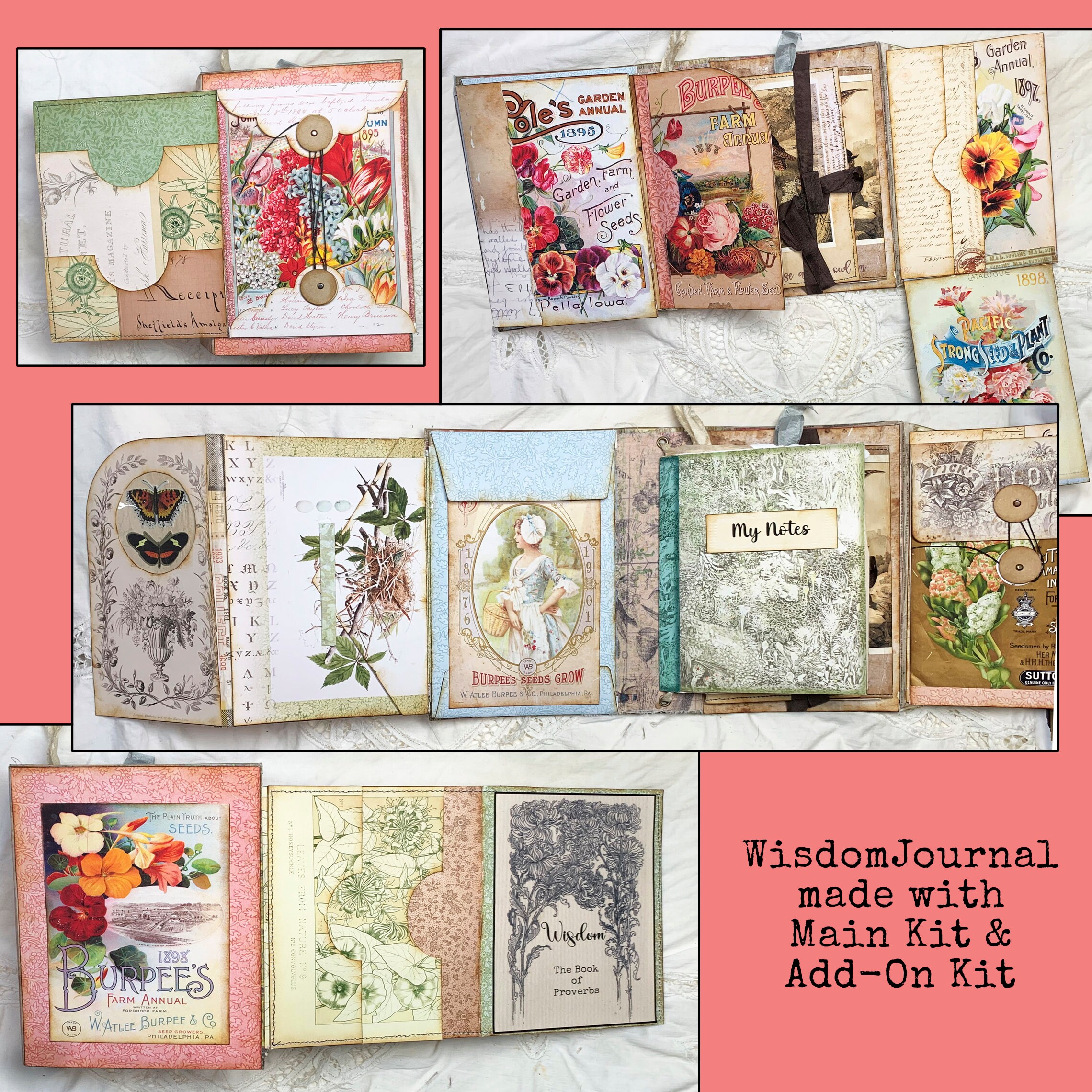 Wisdom Journal Add-on Kit Digital Kit of Pockets and Folds - Etsy