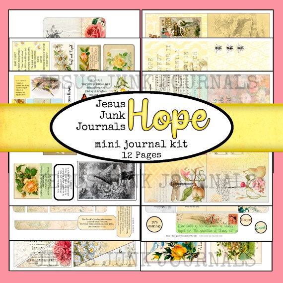 Hope Mini Journal Digital Kit From Jesusjunkjournals - Etsy