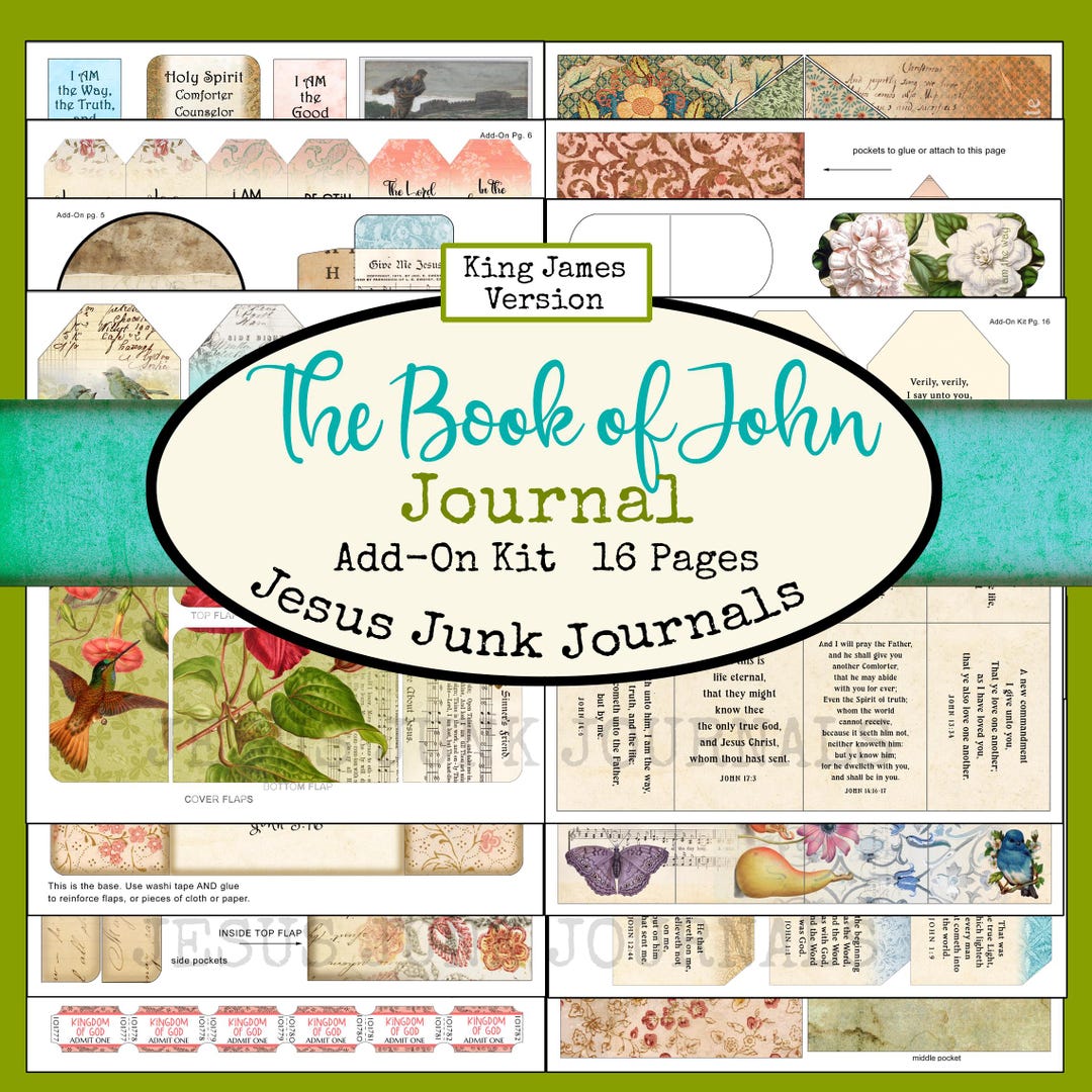 The Book of John Journal Add-on Kit, King James Version, Digital ...