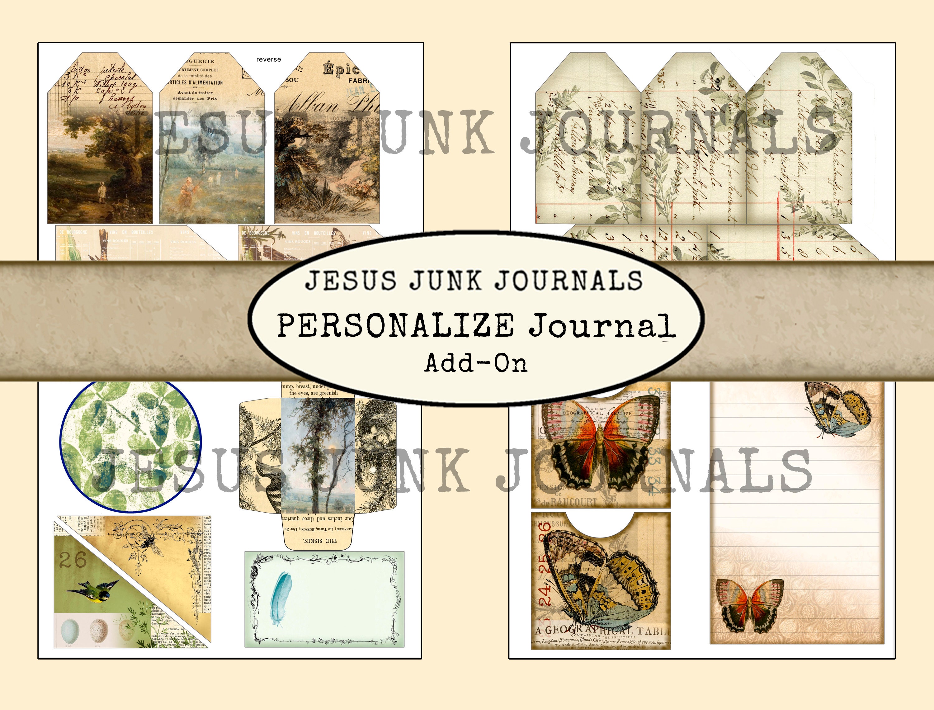 PERSONALIZE JOURNAL Add-on Kit - Etsy