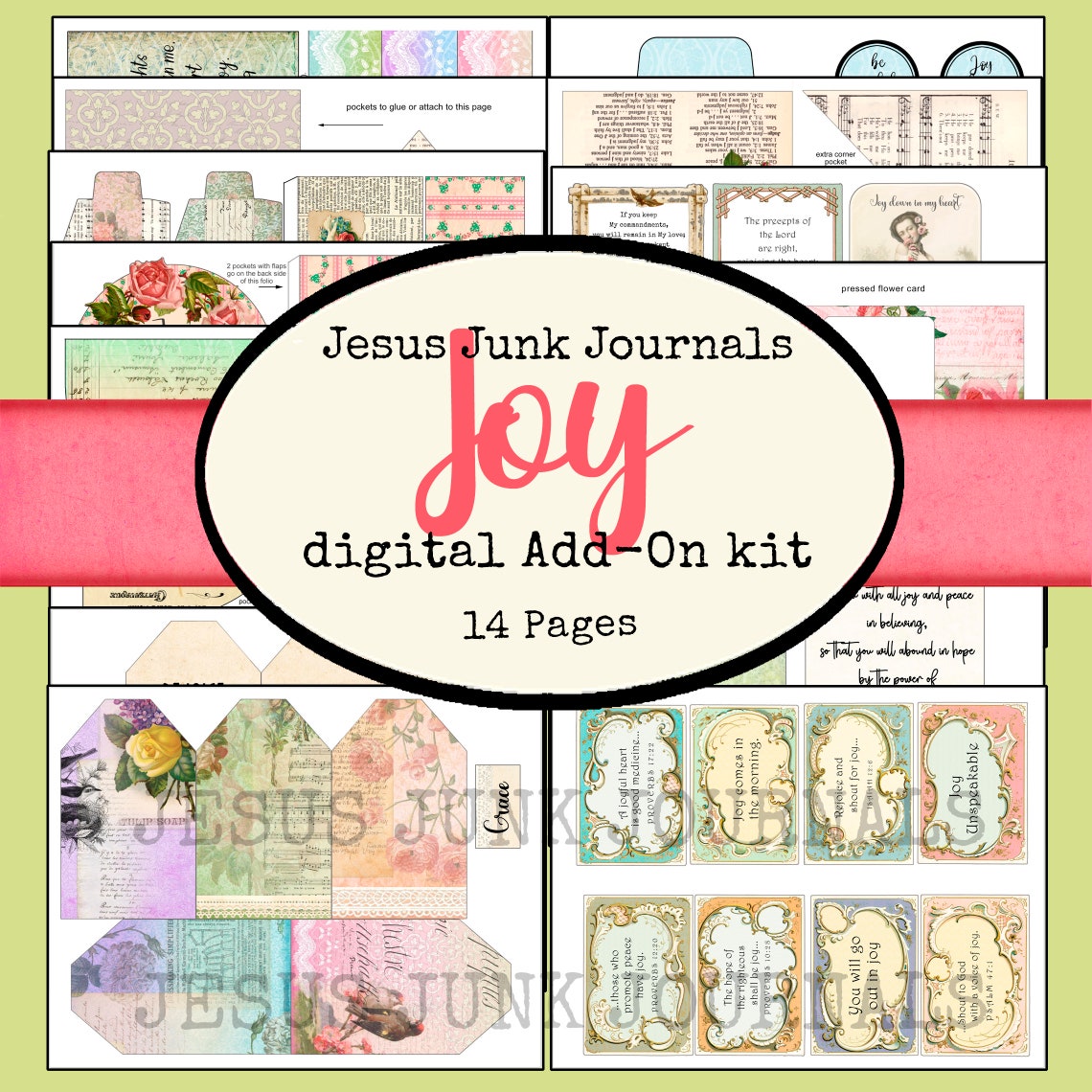 JOY Junk Journal Add-on Kit 80 Pieces of Ephemera - Etsy UK