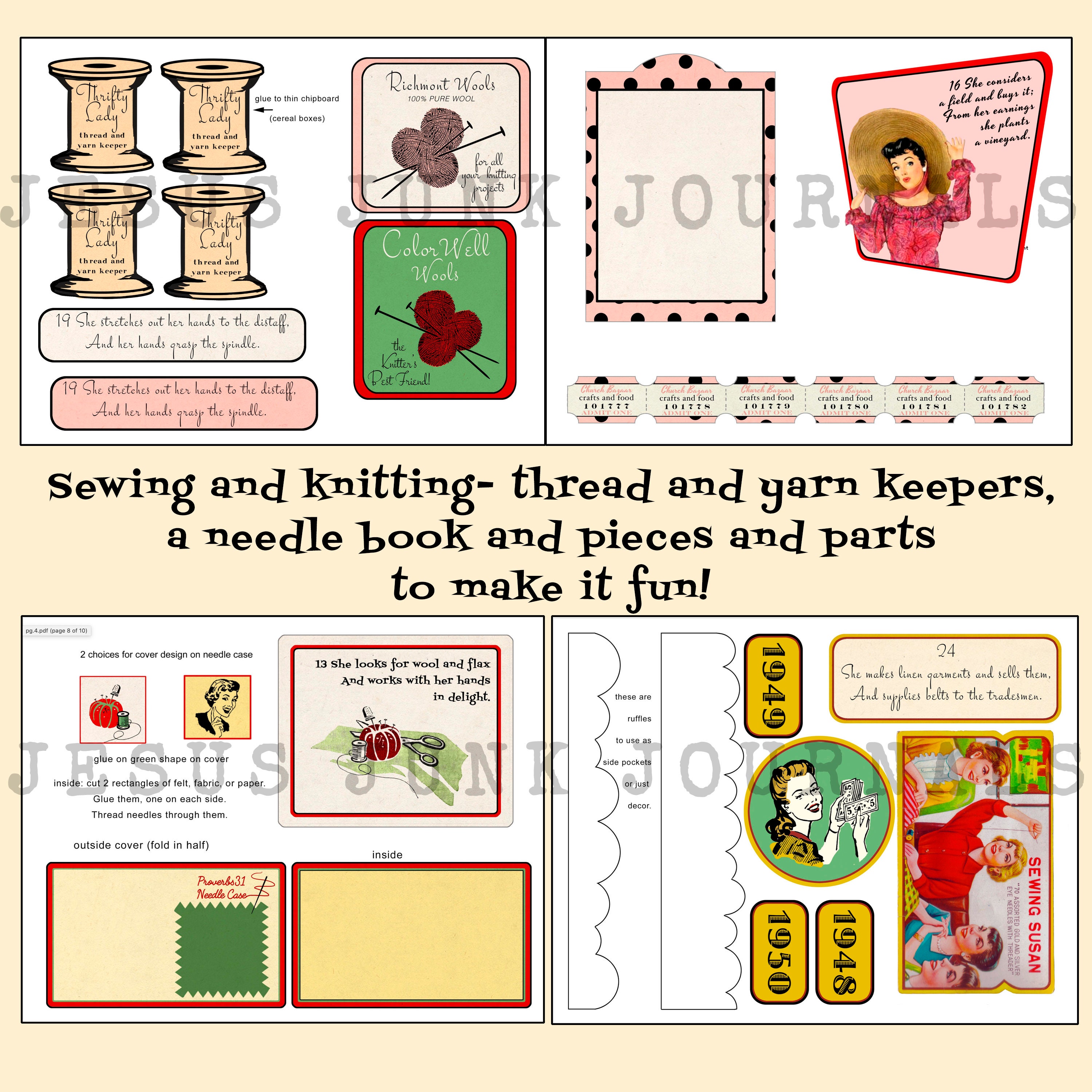 Proverbs 31 Woman Retro Style 21 Page Add-on Kit by - Etsy