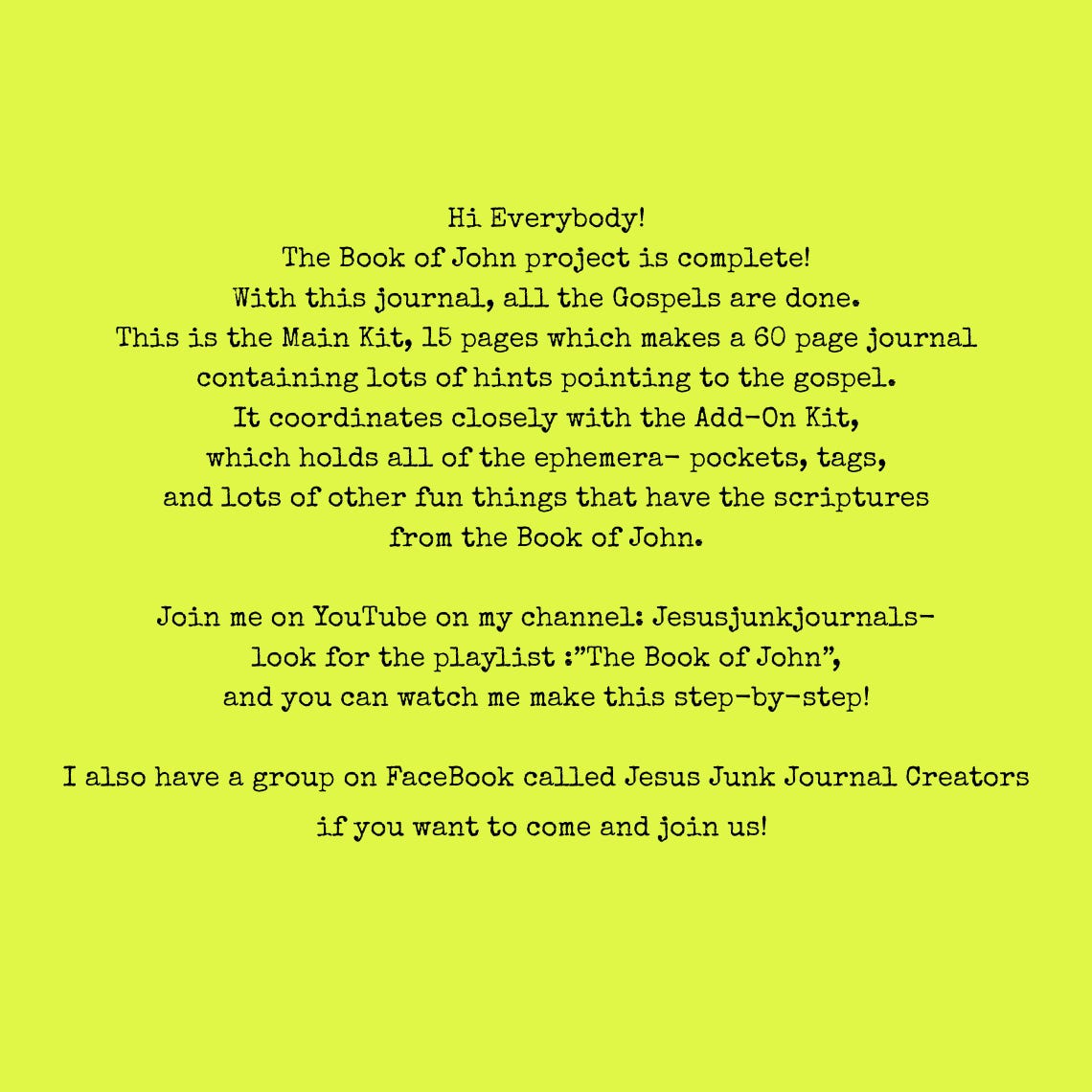 The Book of John Journal Add-on Kit, King James Version, Digital ...