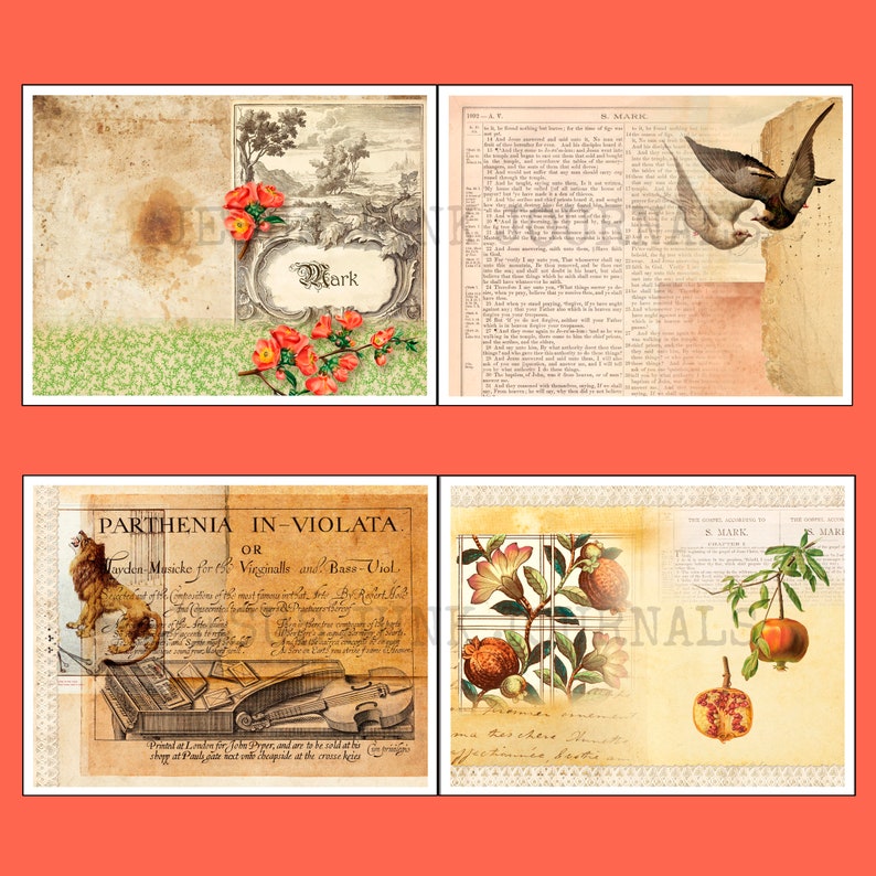 Book of Mark Junk Journal Digital Main Kit, Bible - Etsy