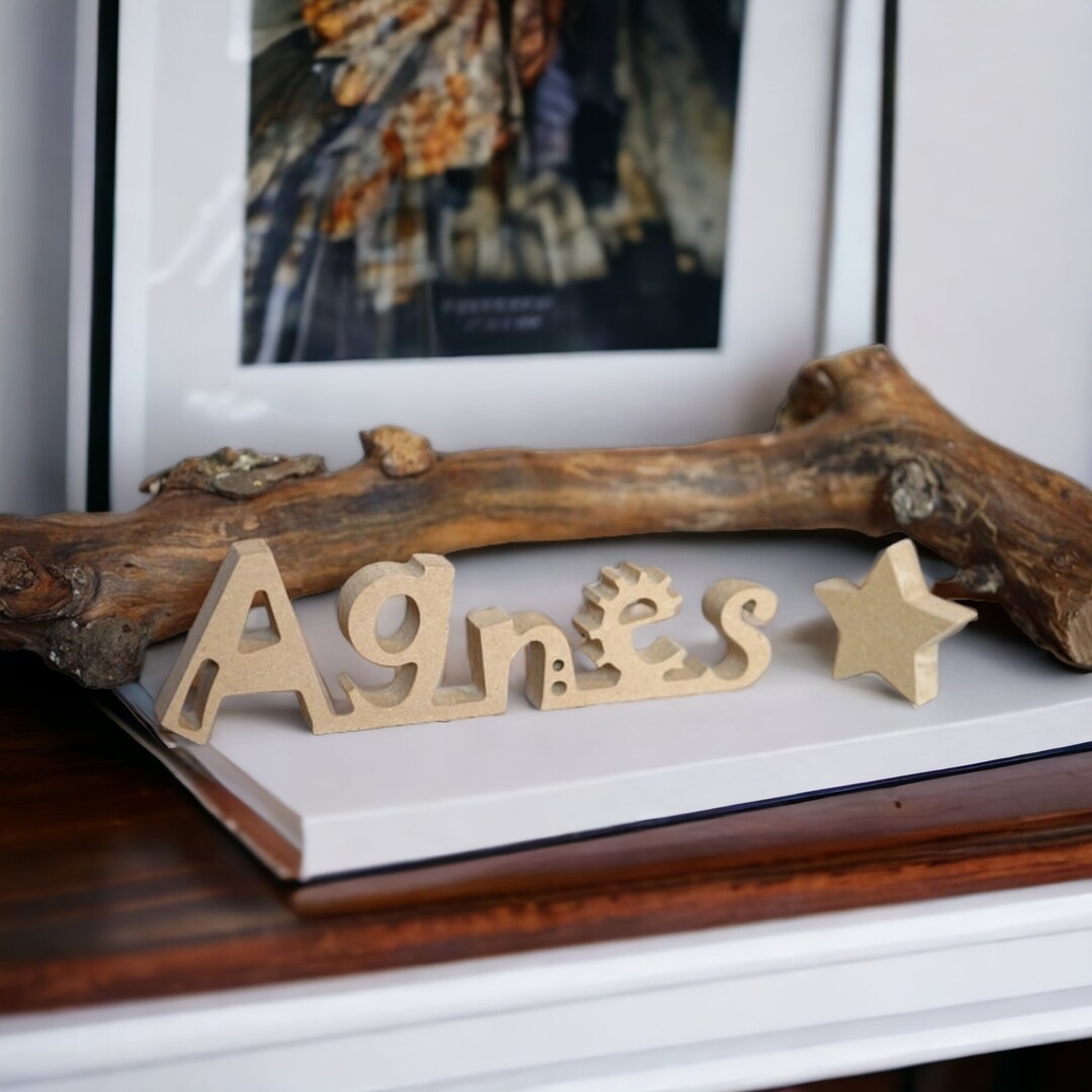 Personalized Lettering Name Plate Wooden Table Decoration - Etsy