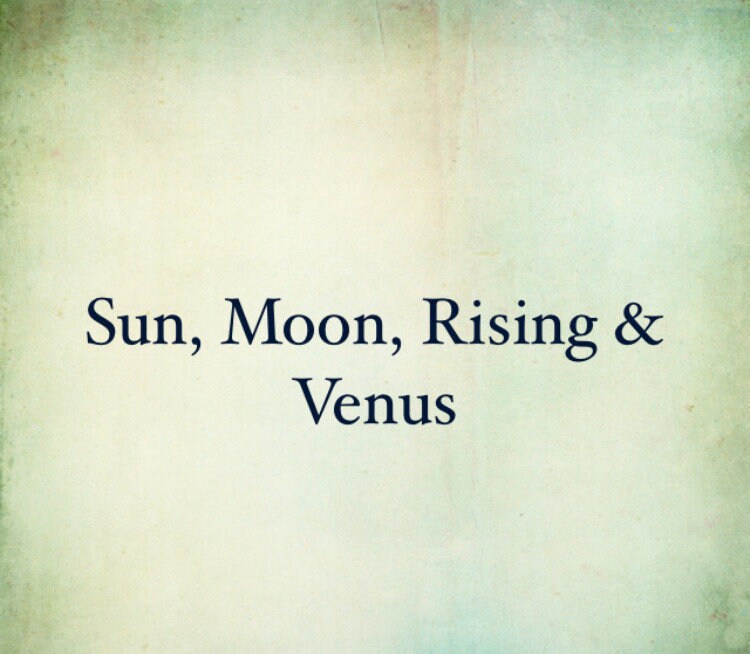 What is My Sun. Moon, Rising & Venus Signs - Etsy