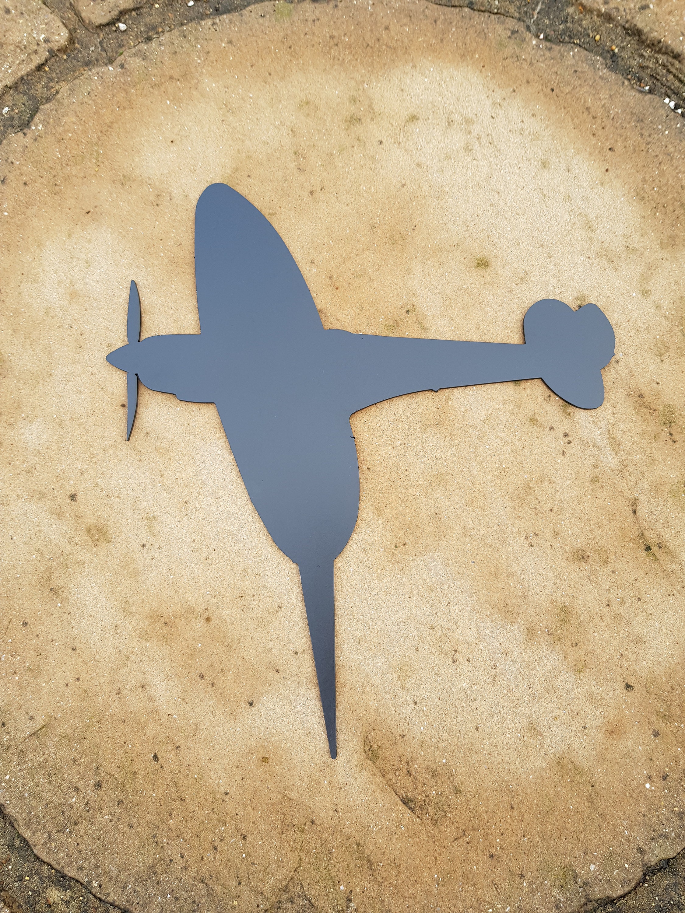 Metal Spitfire Silhouette Garden Flower Pot VE75 Lest We - Etsy