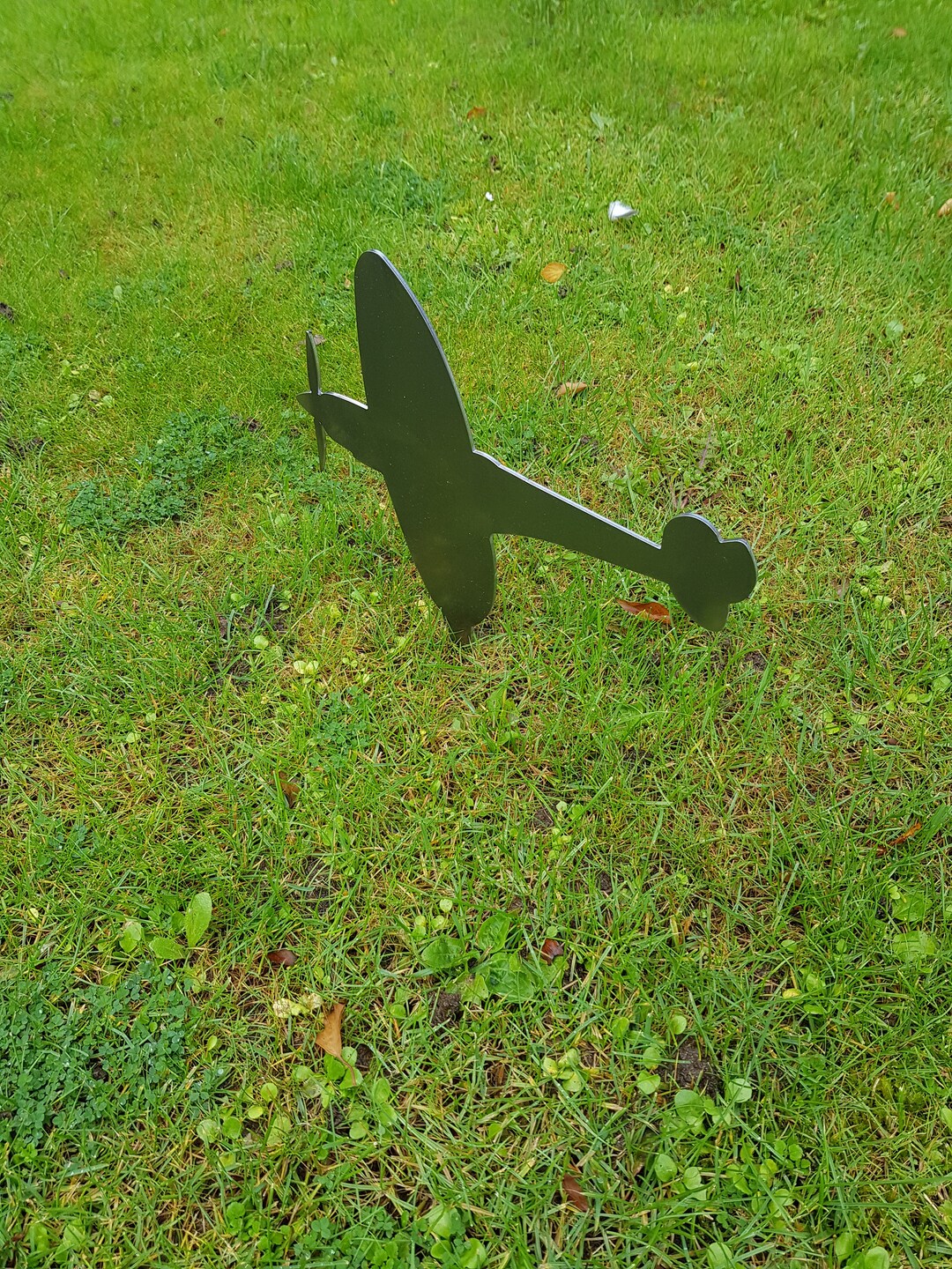 Spitfire Silhouette Unpainted Garden Flower Pot WW1 WW2 Royal British ...