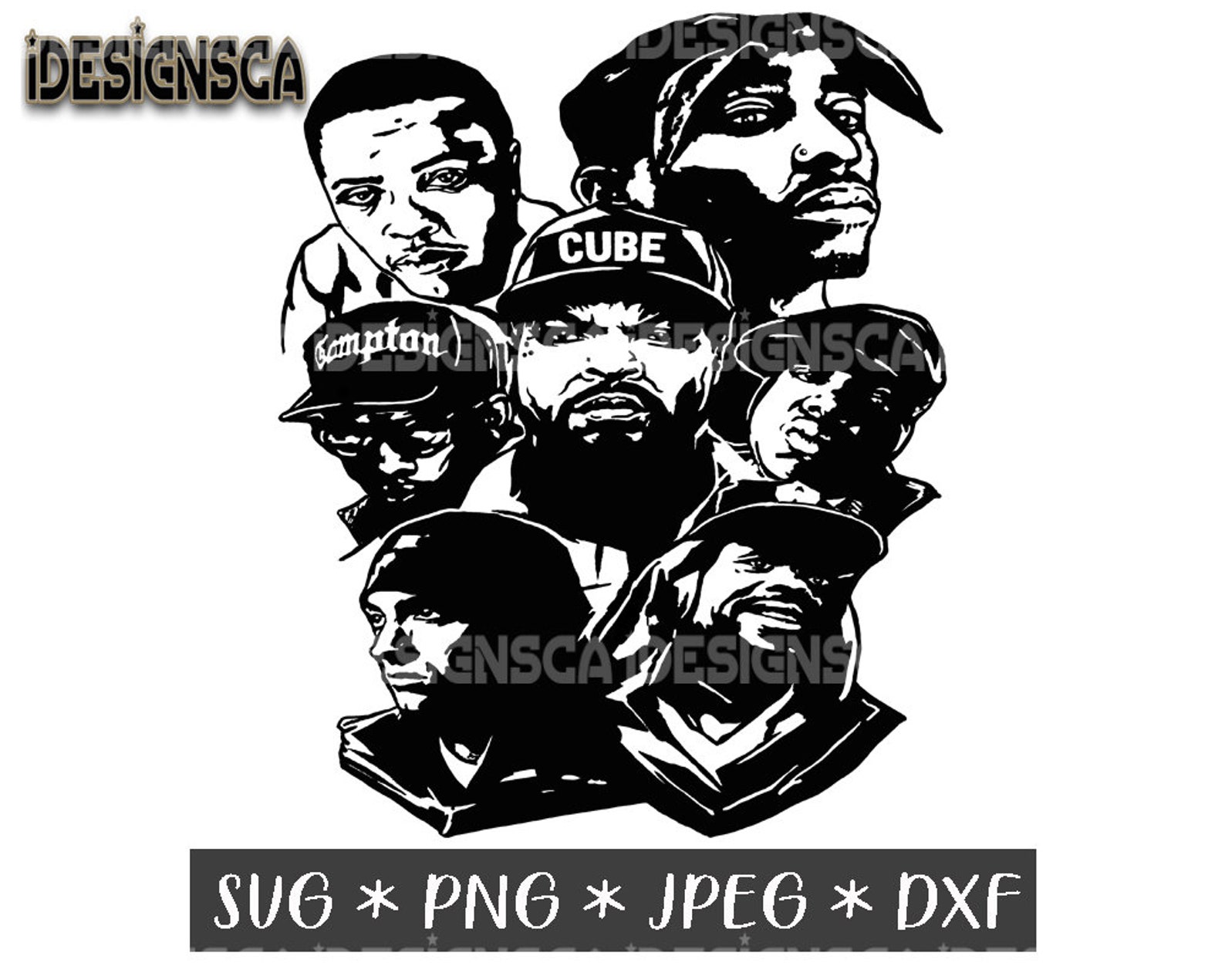 Hip Hop Legends svg Ice Cube Svg Rappers Svg Dr. Dre Svg | Etsy