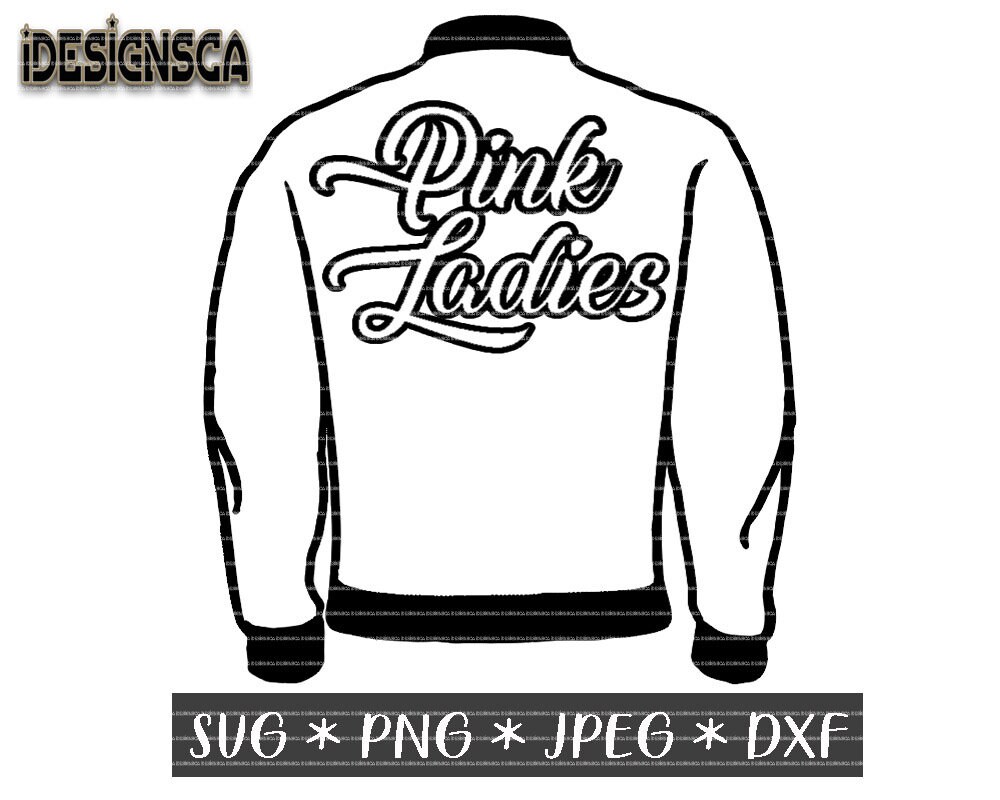 Pink Ladies svg png jpeg dxf cut files grease svg oldies | Etsy