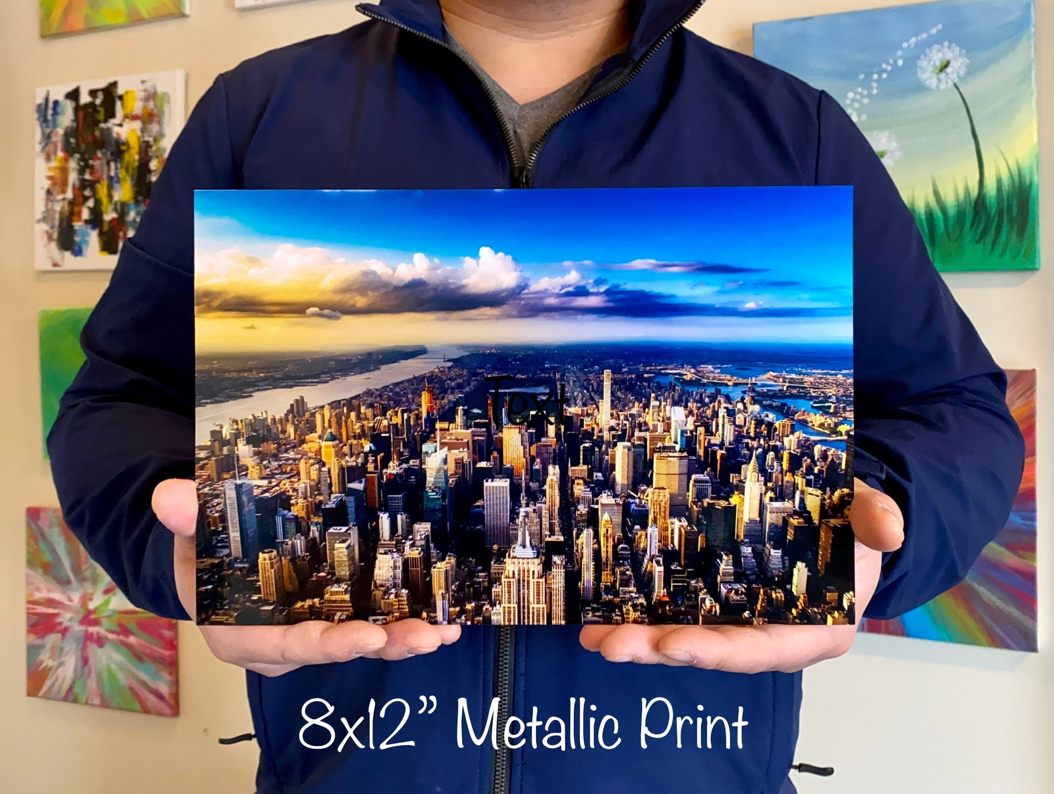 Manhattan New York Skyline - Central Park - Metallic Photo Print - Etsy