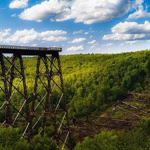 Kinzua Bridge State Park in Pennsylvania Near Mount Jewett Halmin ...