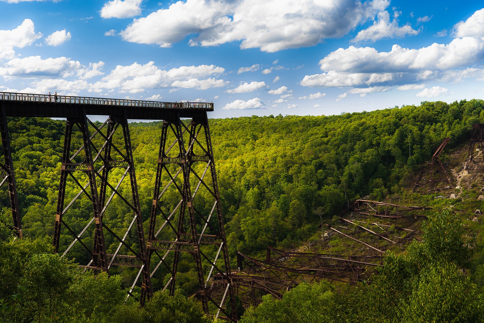 Kinzua Bridge State Park in Pennsylvania Near Mount Jewett Halmin ...