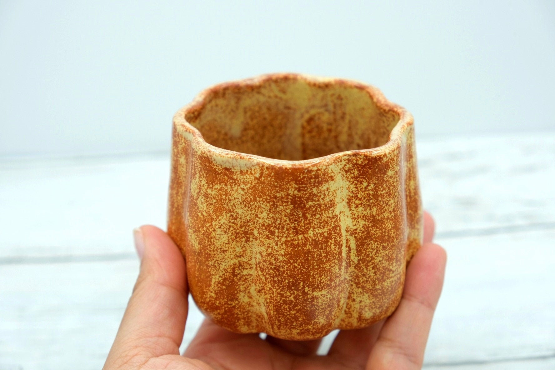 Small, Handmade, Rustic, Pumpkin, Halloween, Ceramic Cup, Tea Cup - Etsy