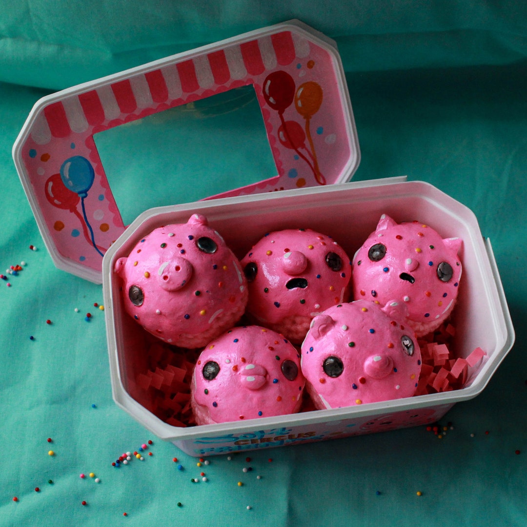 Frosted Animal Crackers- OOAK Crochet and Polymer Clay Dolls - Etsy