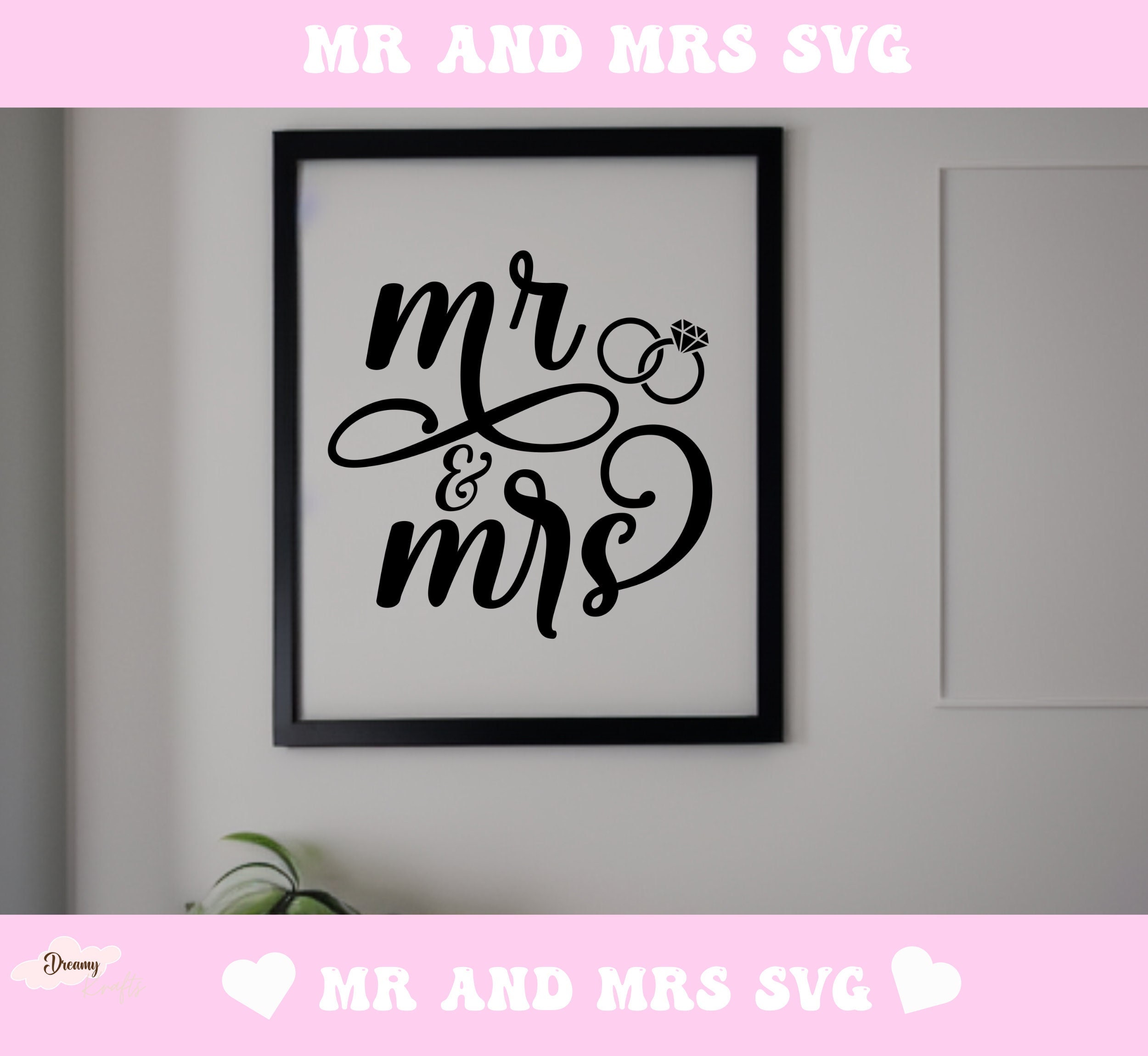 Mr and Mrs Svg Family Name Monogram Svg Marriage Svg Mr and - Etsy