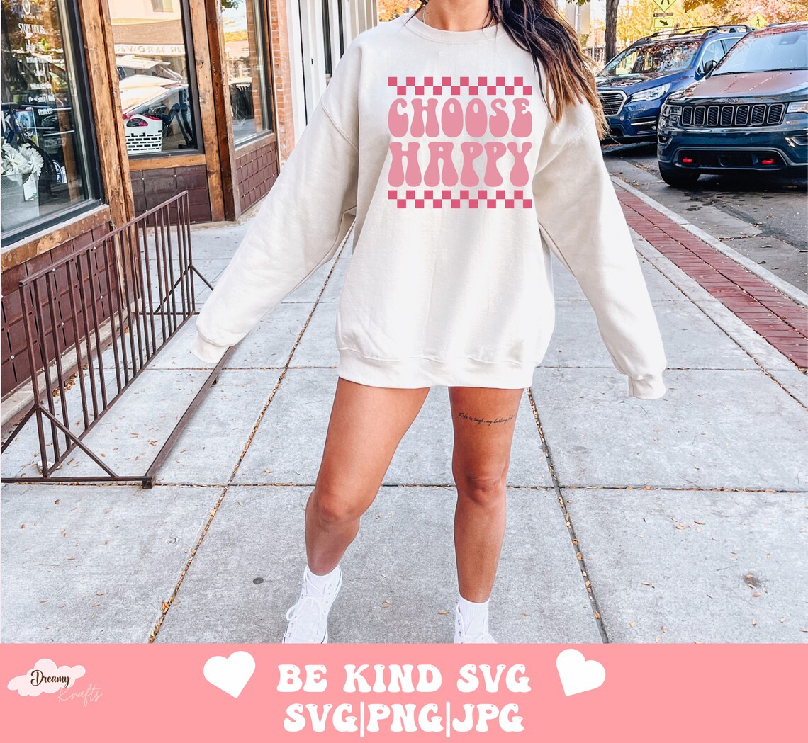 Choose Happy Svg Kindness Svg Self Love Svg Inspirational - Etsy