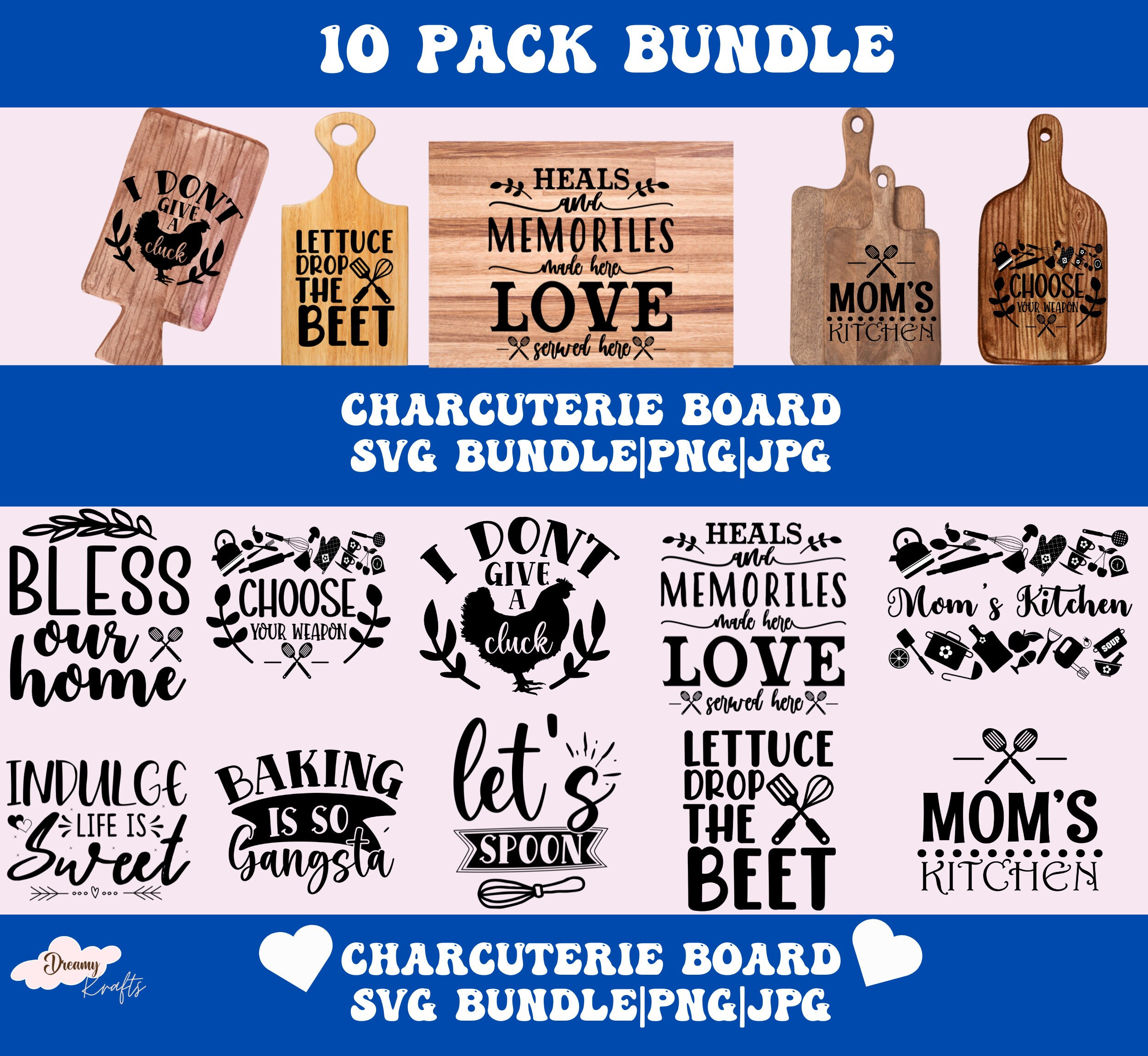 Charcuterie Board Svg, Cutting Board Svg Bundle, Farmhouse Sign Svg Bundle, Cooking Svg ...