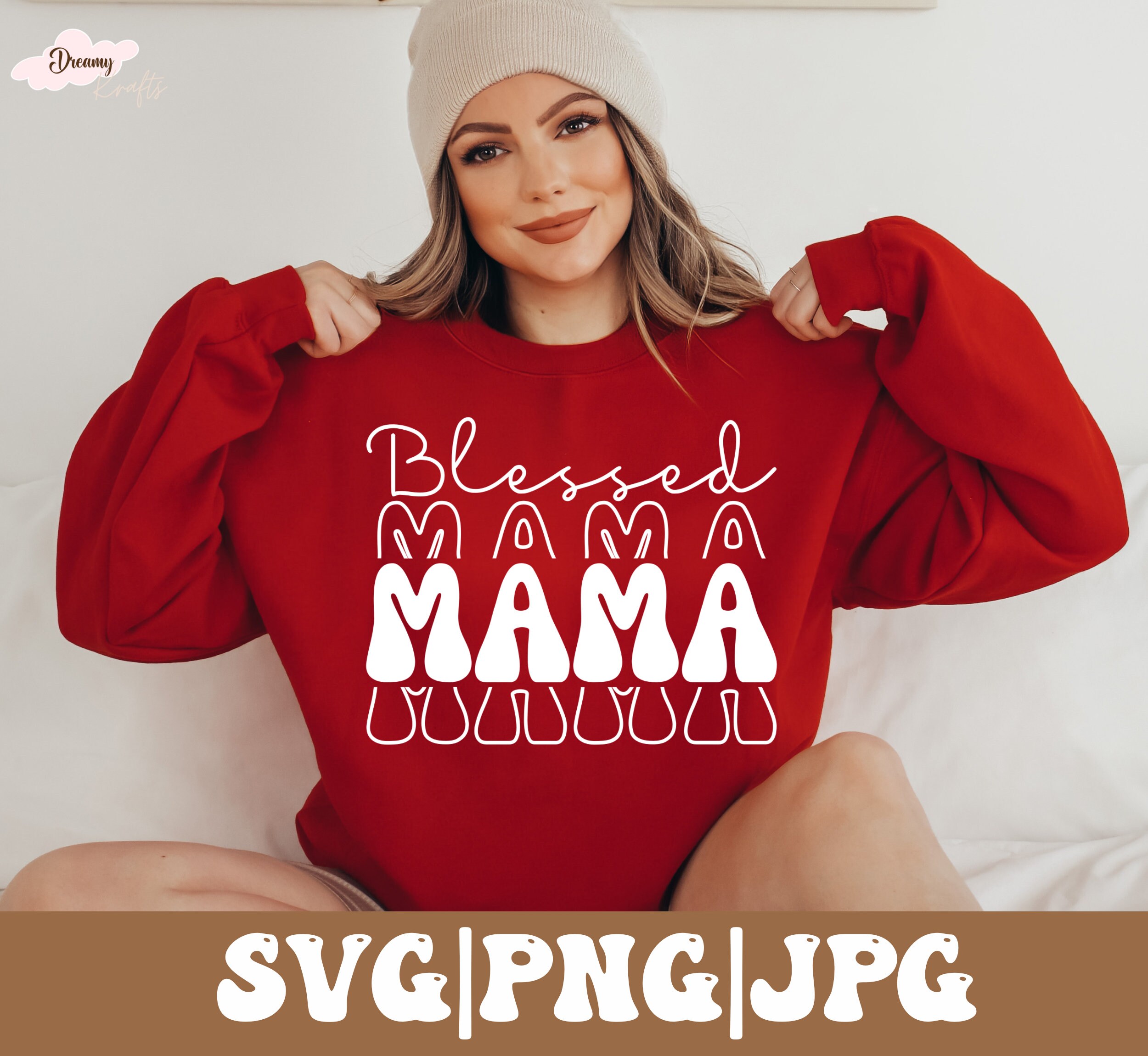 Blessed Mama Svg Mom Svg Mom Life Svg Mothers Day Svg Etsy