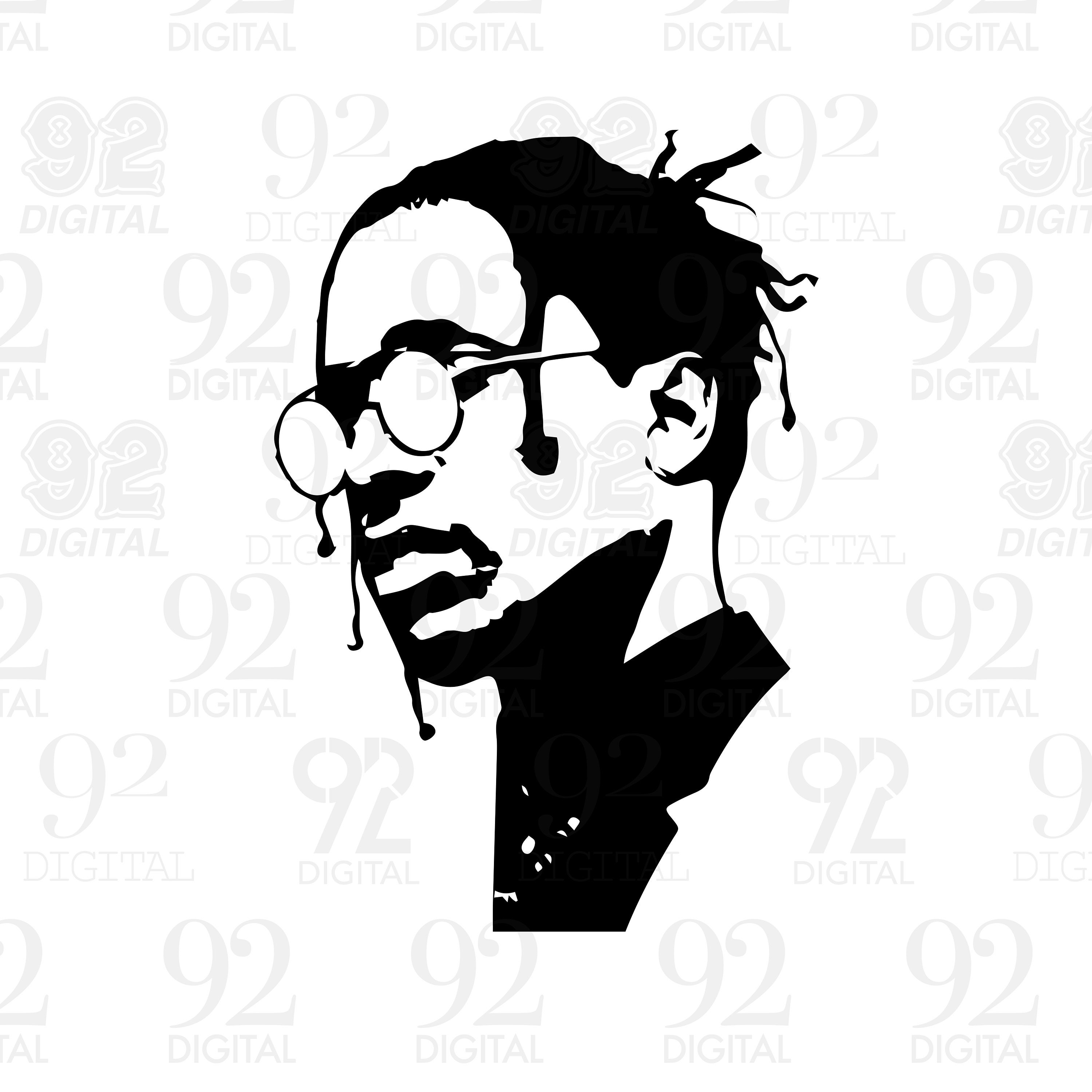 ASAP Rocky Vector Art png jpg svg dwg dxf pdf Rapper | Etsy